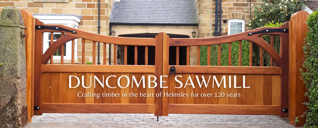 Duncombe Sawmill wooden gates, agricultural fencing & garden fencing